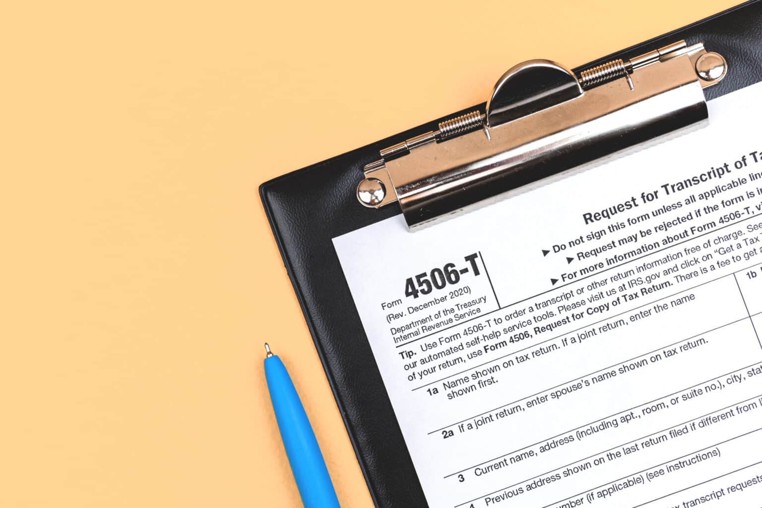 How to use IRS Form 4506-T to Request Tax Transcripts
