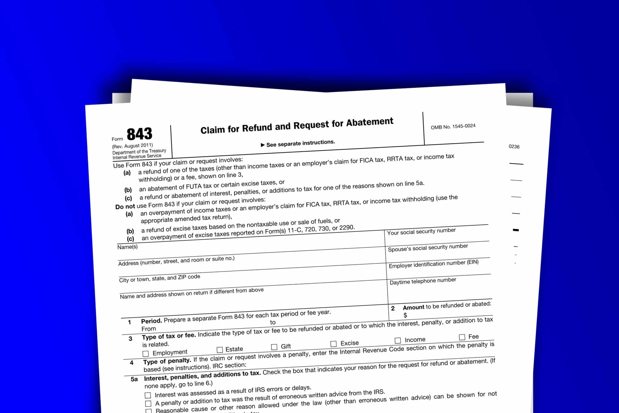 IRS Form 843 - How To Request Abatement & Refund for Expats